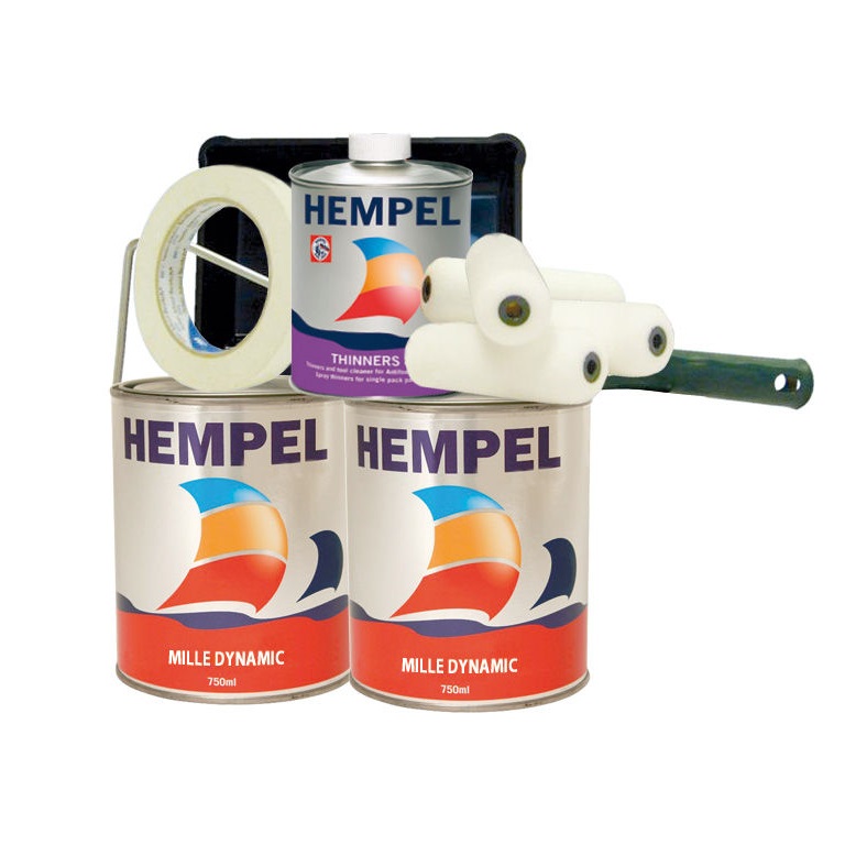Paquete de pintura Hempel NCT para embarcaciones a motor Longitud 5/6 mt - Kit de pintura ...